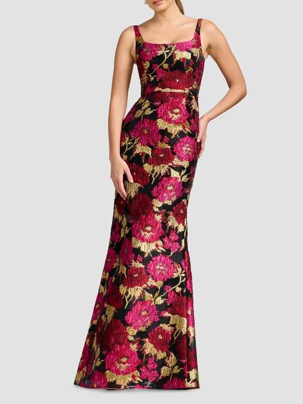 Dress The Population Lorena Brocade Mermaid Gown