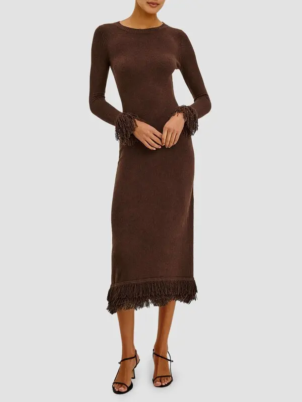 Rails Alejandra Silk-blend Knit Midi Dress