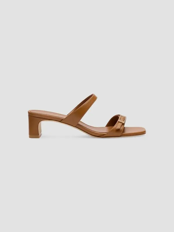 STUART WEITZMAN Baby Babette Slide Leather Sandals - Boho Tan