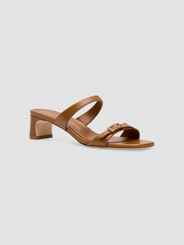 STUART WEITZMAN Baby Babette Slide Leather Sandals - Boho Tan