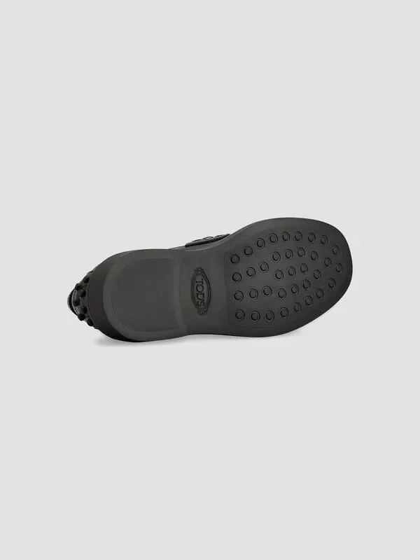 TOD'S Logo-detailed Leather Penny Loafers