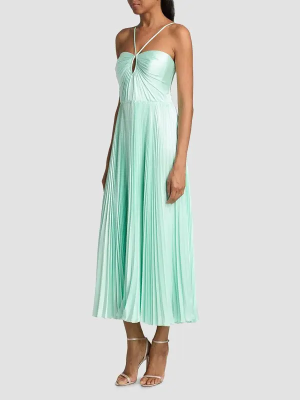 AS IT MAY Liv Satin Woven Midi-dress