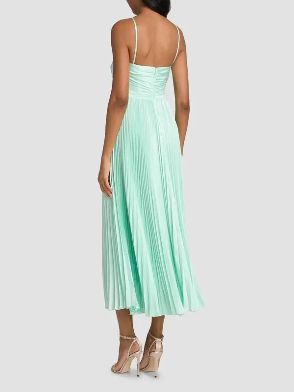 AS IT MAY Liv Satin Woven Midi-dress