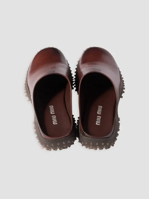 Miu Miu Leather Mules