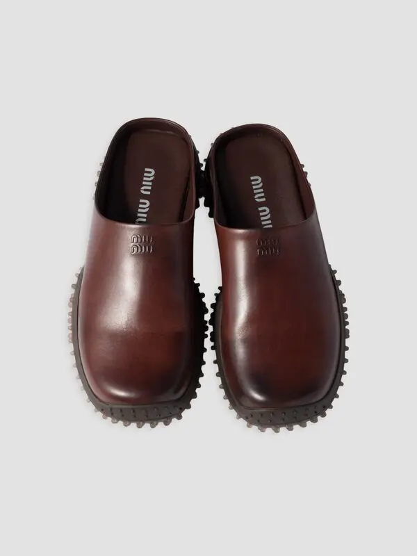 Miu Miu Leather Mules