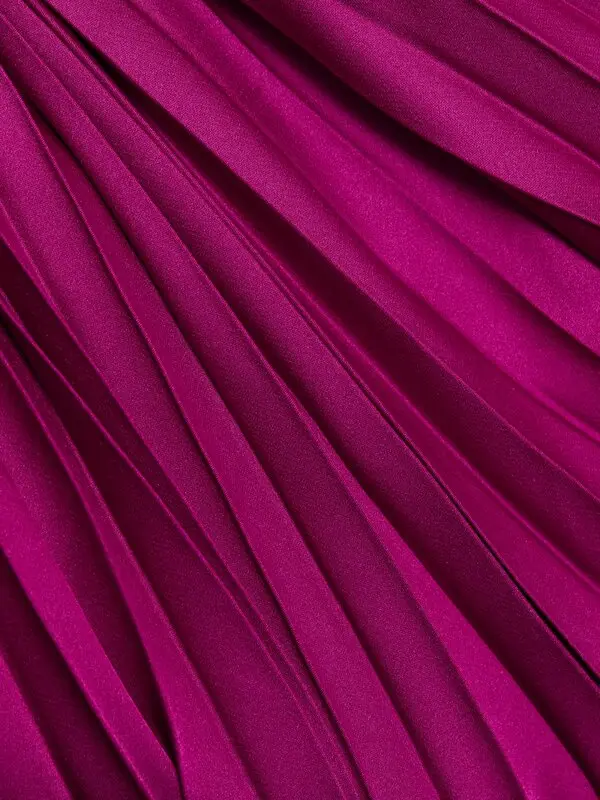 AMUR Ionea Pleated Halterneck Gown - Nectar