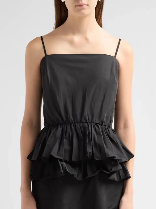 KIKA VARGAS Alanna Flounce Midi Dress