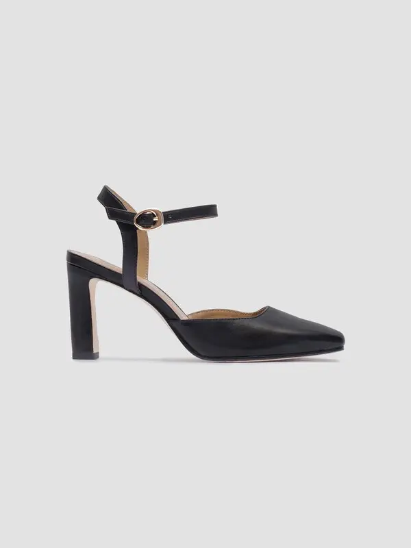 Bernardo Gama Square Toe Pumps - Black