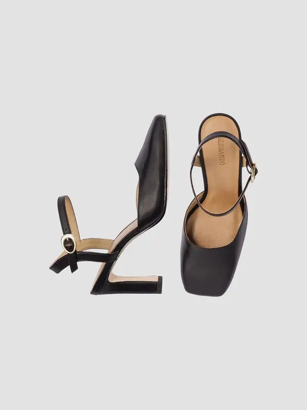 Bernardo Gama Square Toe Pumps - Black