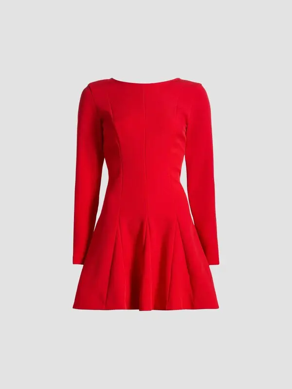 KIKA VARGAS Tala Crepe Minidress - Red