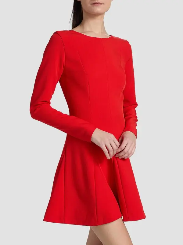 KIKA VARGAS Tala Crepe Minidress - Red