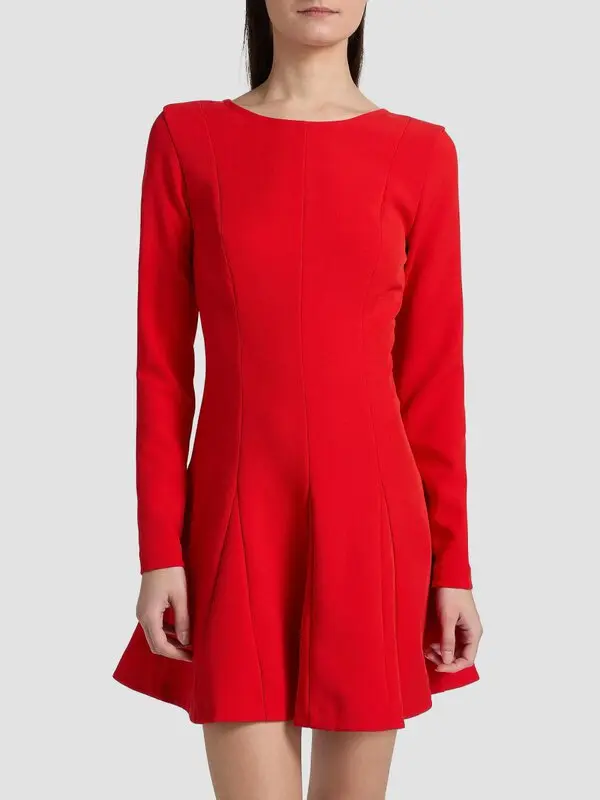 KIKA VARGAS Tala Crepe Minidress - Red