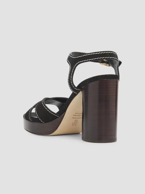 STUART WEITZMAN Park Platform 85mm Suede Strappy Sandals