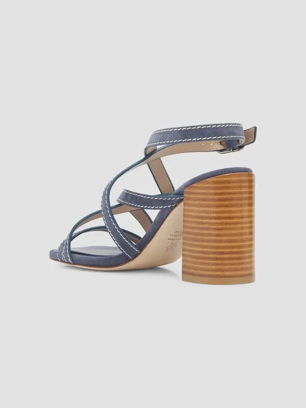 STUART WEITZMAN Park Block 85mm Suede Strappy Sandals