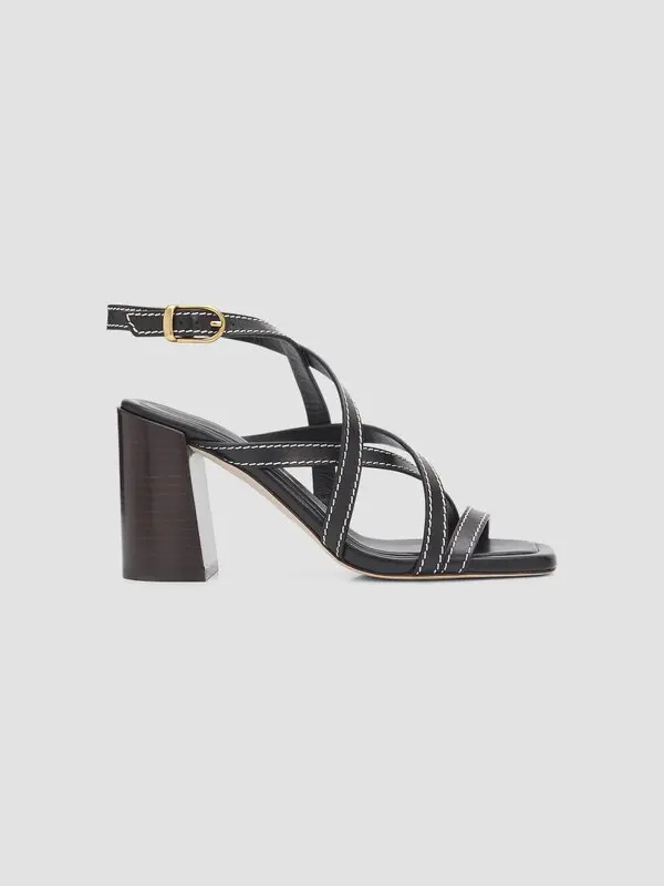 STUART WEITZMAN Park Block 85mm Leather Strappy Sandals