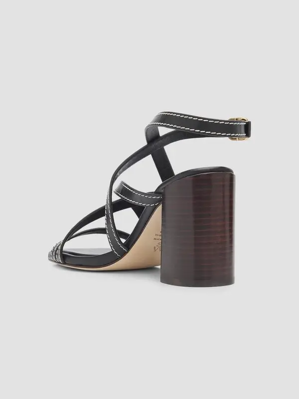 STUART WEITZMAN Park Block 85mm Leather Strappy Sandals
