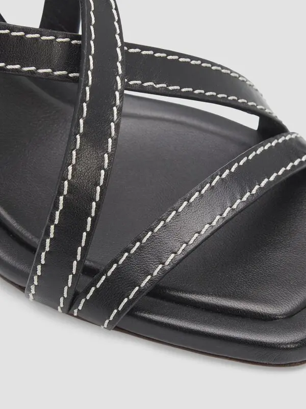 STUART WEITZMAN Park Block 85mm Leather Strappy Sandals