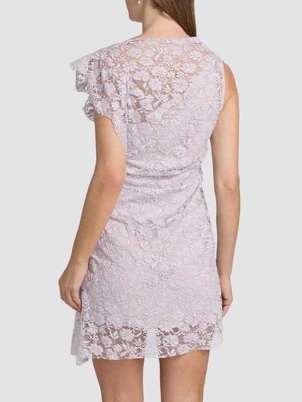 A.L.C. Astra Floral Lace Cotton-blend Minidress