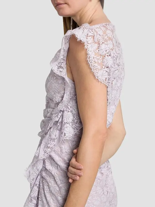 A.L.C. Astra Floral Lace Cotton-blend Minidress