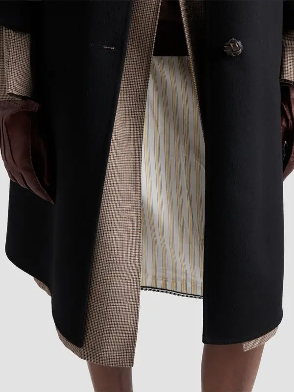 Prada Striped Skirt With Applique