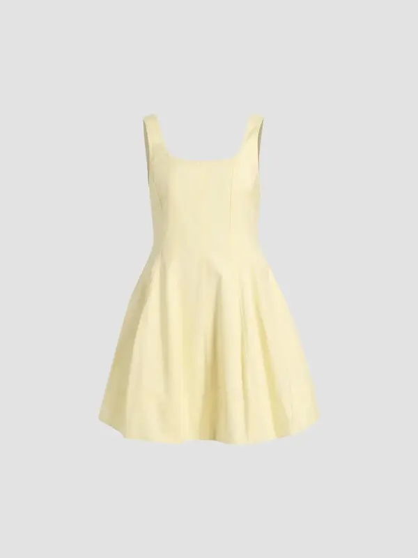 A.L.C. Vea Cotton Minidress - Light Canary