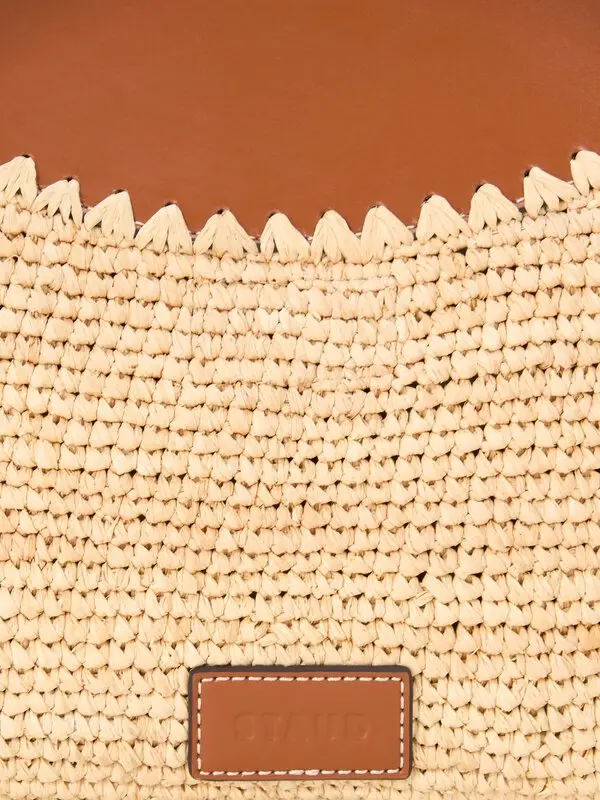 Staud Rowey Raffia Shoulder Bag