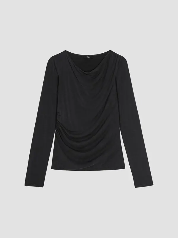 Rails Issel Draped Long-sleeve Top