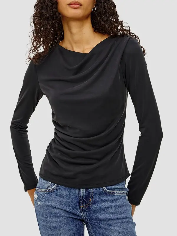 Rails Issel Draped Long-sleeve Top