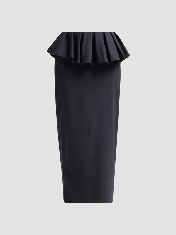 KIKA VARGAS Zhao Peplum Pencil Midi-skirt