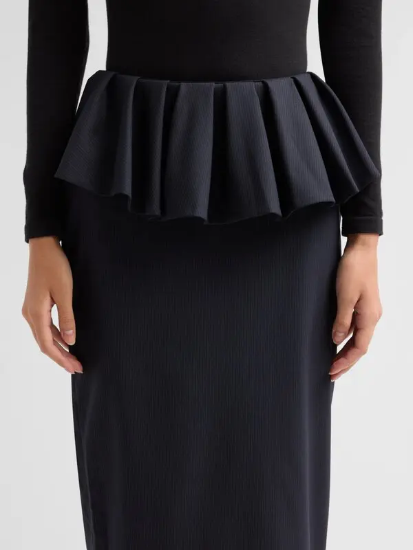 KIKA VARGAS Zhao Peplum Pencil Midi-skirt