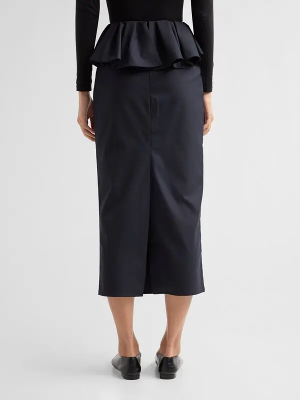 KIKA VARGAS Zhao Peplum Pencil Midi-skirt