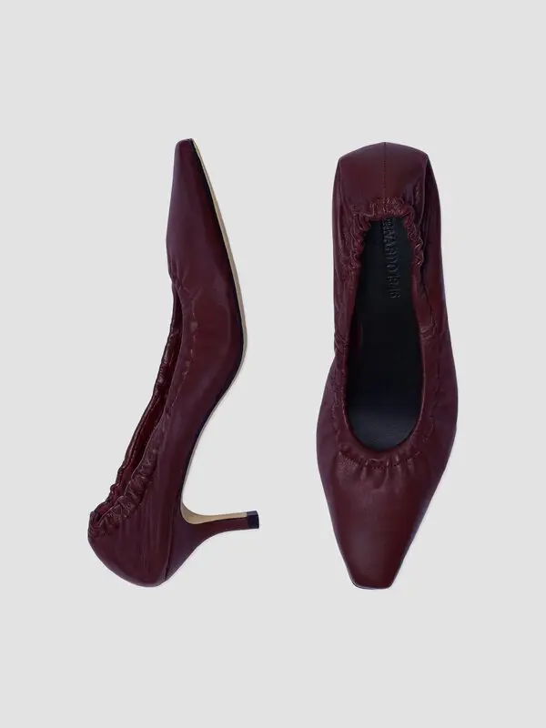 Bernardo Manu Elastic Pumps - Dark Plum