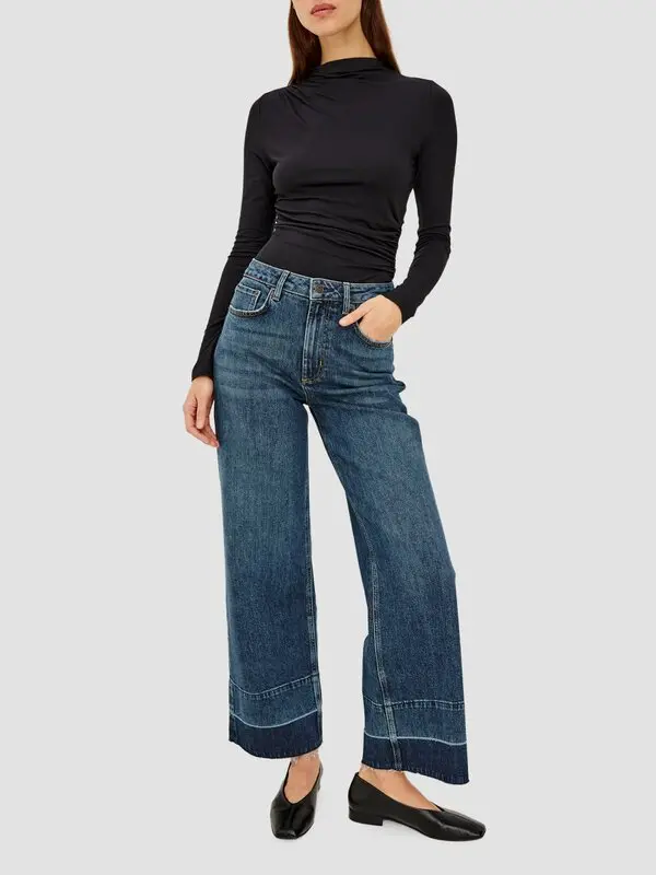 Rails Getty Wide-leg Crop Jeans