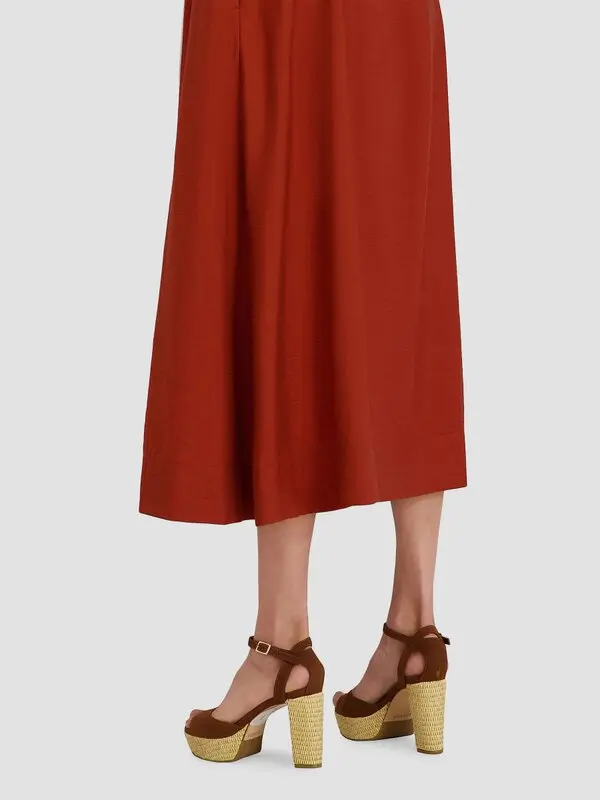 Bernardo Valeria Platform Sandals - Almond