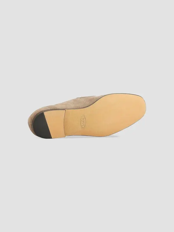 TOD'S Logo-detailed Suede Loafers