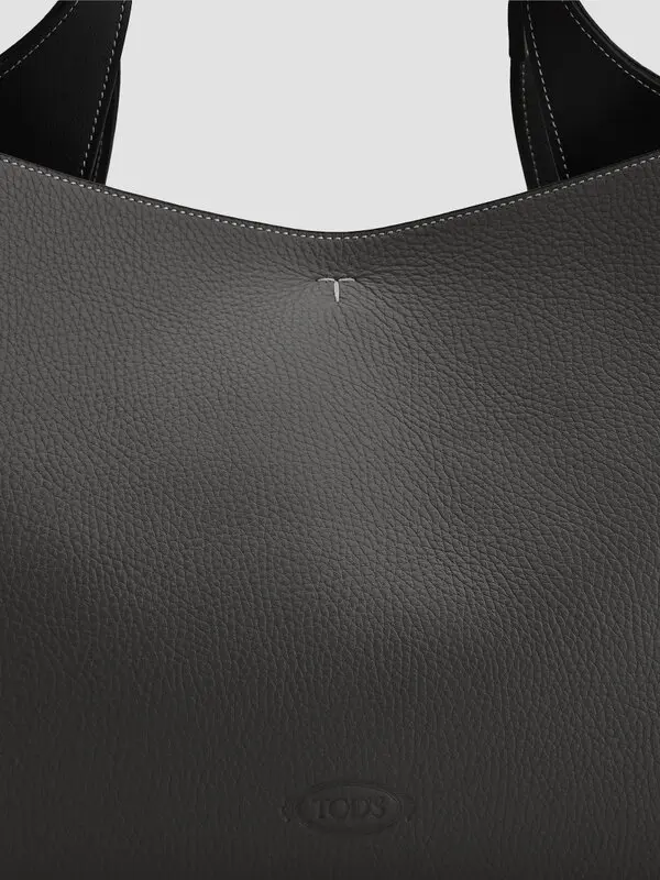 TOD'S Medium Logo Leather Tote Bag
