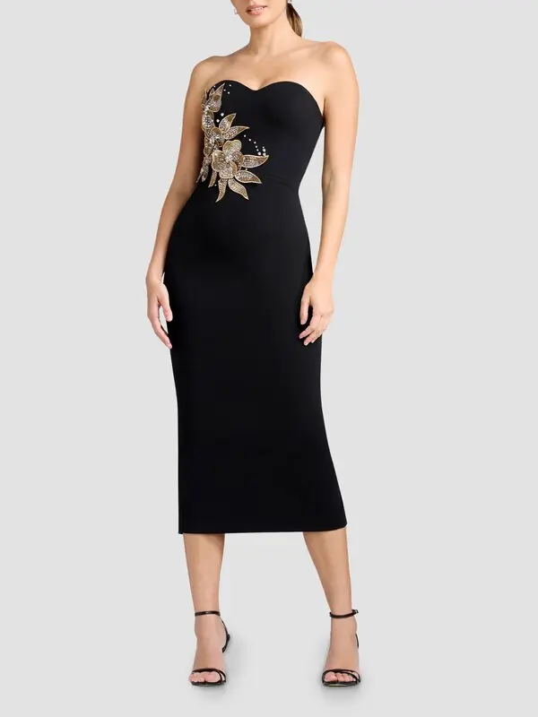 Dress The Population Shailene Strapless Midi Dress