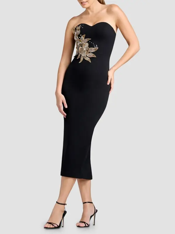 Dress The Population Shailene Strapless Midi Dress