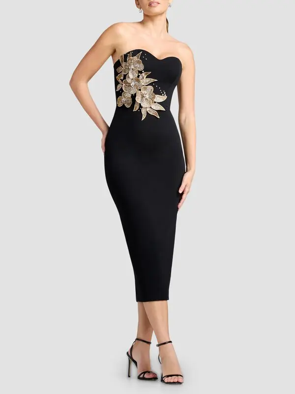Dress The Population Shailene Strapless Midi Dress