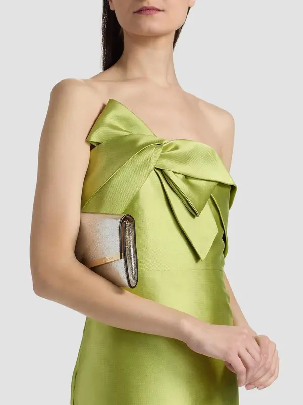 Theia Aliana Strapless Mikado Cocktail Dress - Herbal Drift