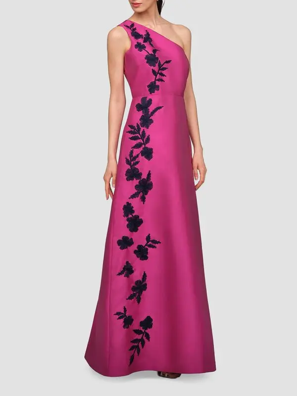 KAY UNGER Madelyn Embroidered A-line Gown