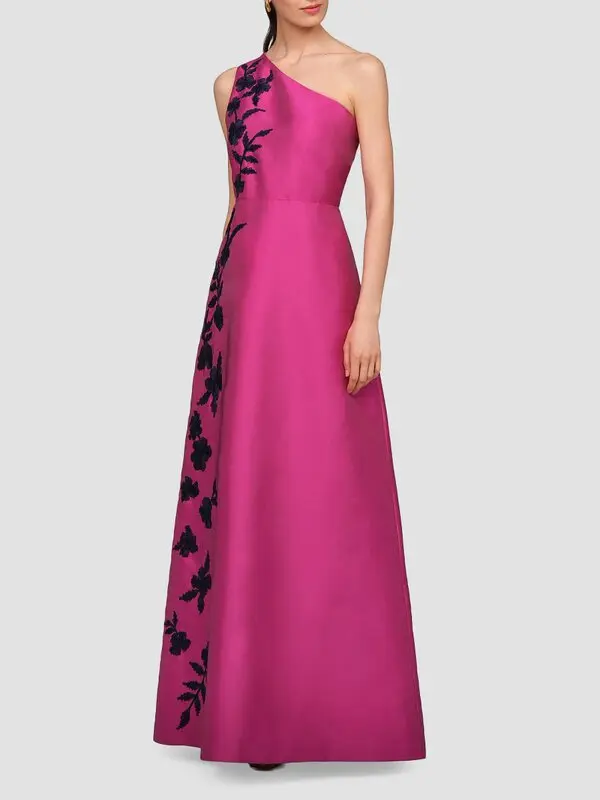 KAY UNGER Madelyn Embroidered A-line Gown