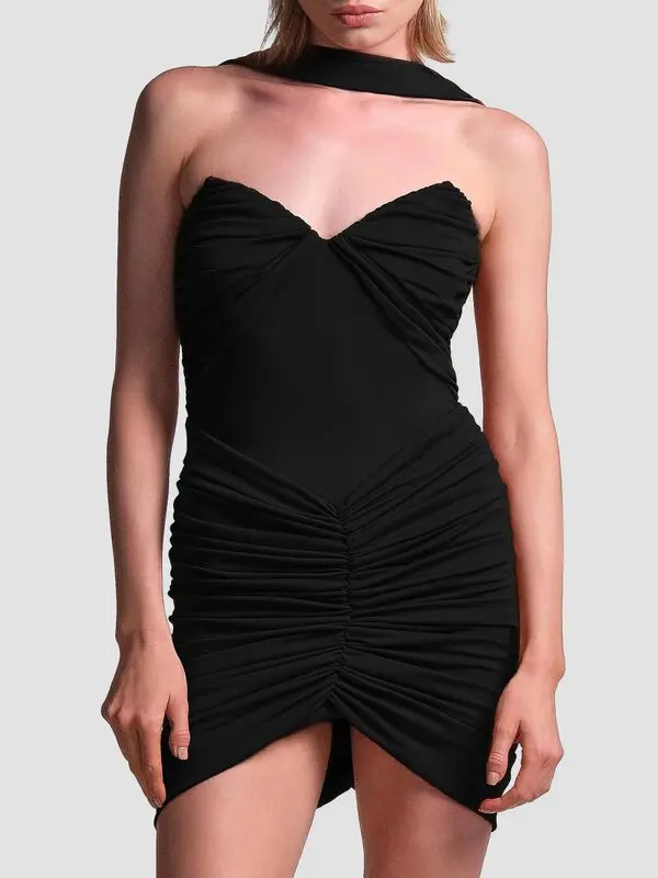 Bcbgmaxazria Zoe Ruched Mini Dress