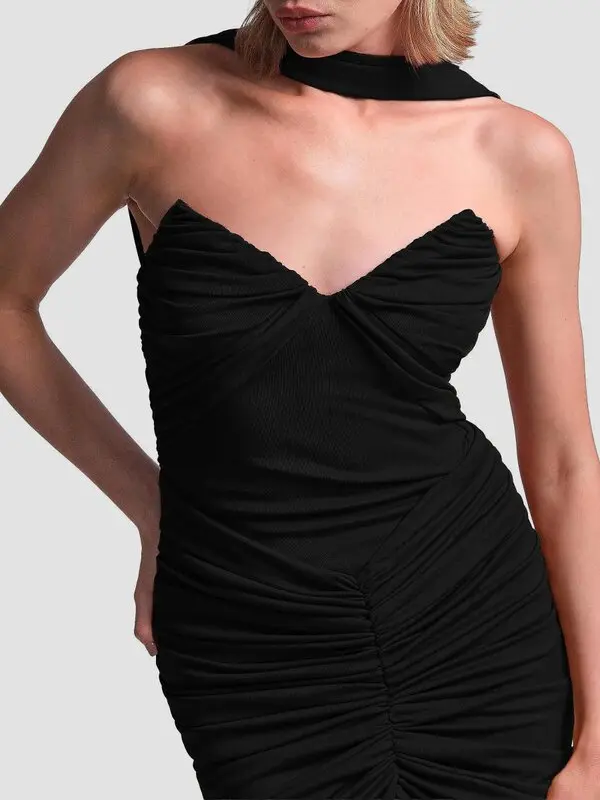 Bcbgmaxazria Zoe Ruched Mini Dress