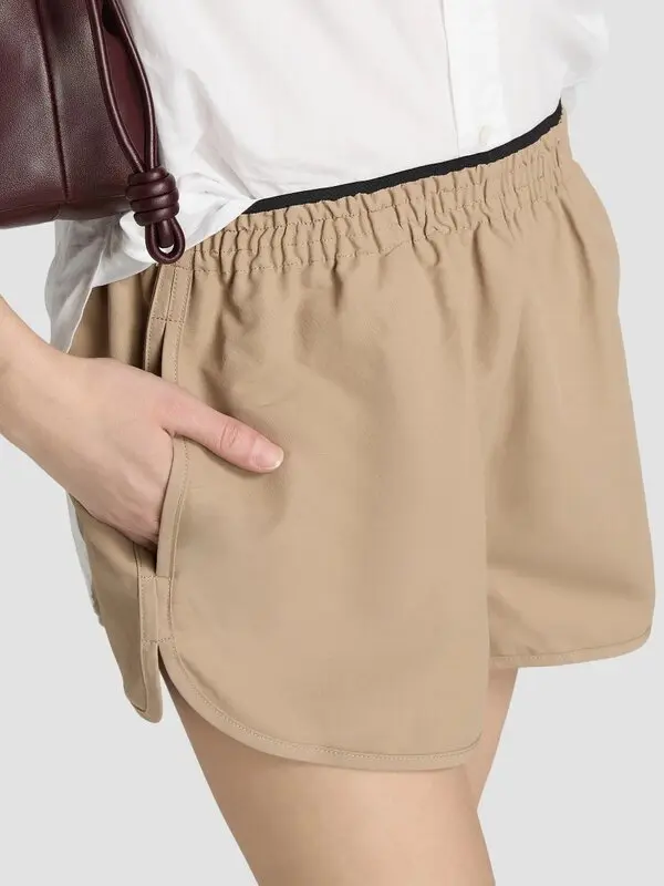 Staud Anchor Cotton-nylon Shorts