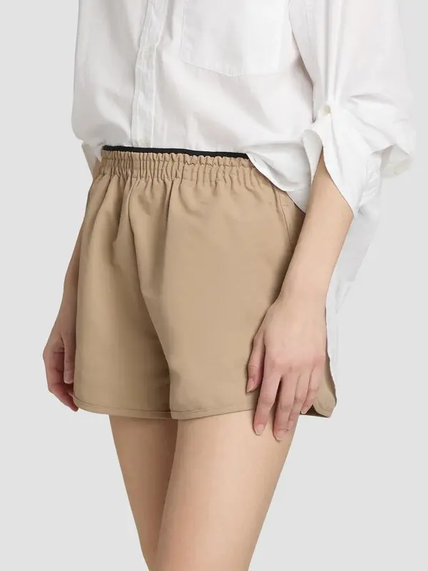 Staud Anchor Cotton-nylon Shorts