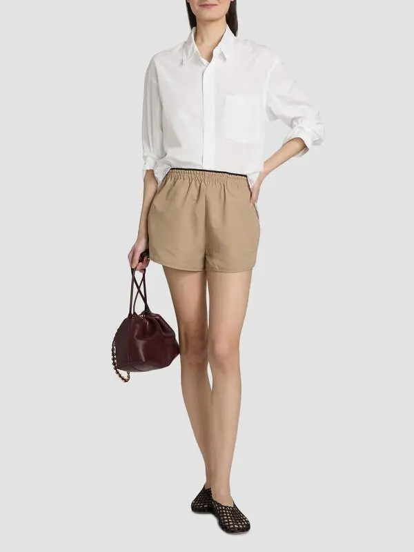 Staud Anchor Cotton-nylon Shorts