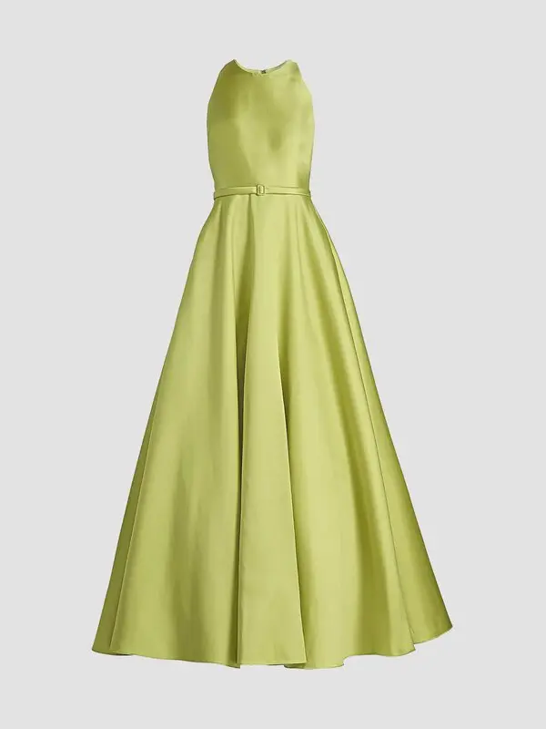 Theia Minta Mikado Gown - Herbal Drift