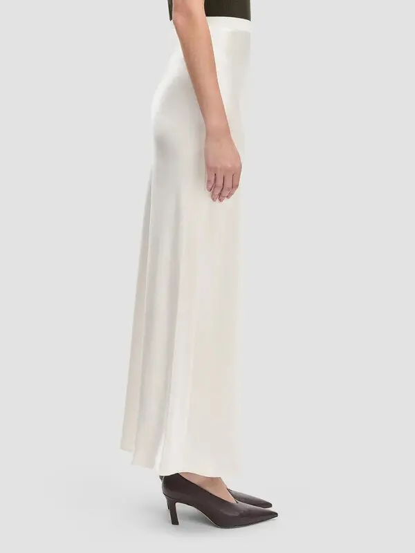 FAVORITE DAUGHTER The Josie Satin Maxi Skirt - Ivory