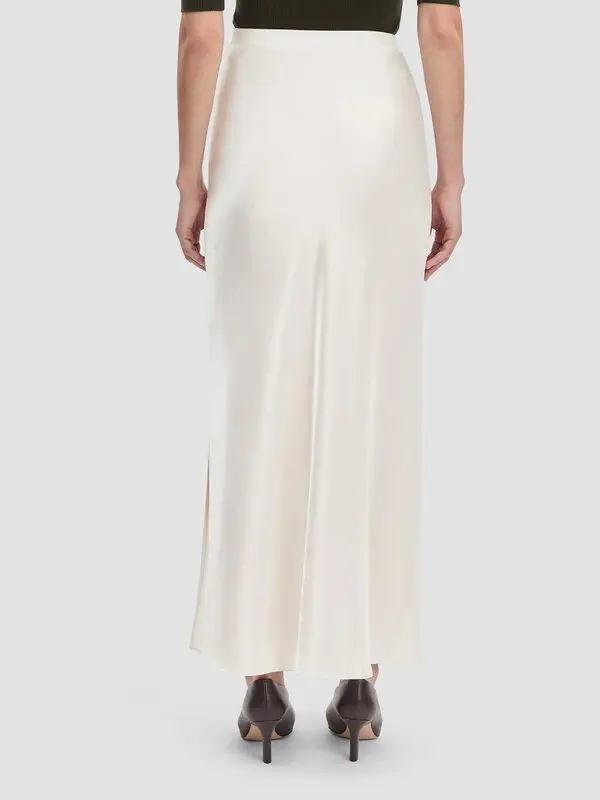 FAVORITE DAUGHTER The Josie Satin Maxi Skirt - Ivory